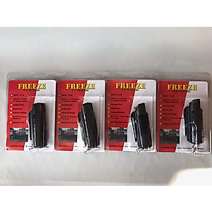 Aerko International (4 ea.) Freeze +P Pepper Spray - 1/2 oz Stream - Black Key Chain (in Retail Packaging)