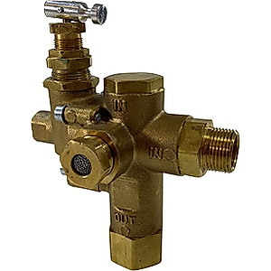 1/2" Compression Side Inlet X 1/2" FNPT, Combo Unloader Pilot Check Valve with Throttle Control Cable for 6.5HP Max Gas air Compressors (095-125 PSI, 18" Throttle Control Cable & Unloader Valve)