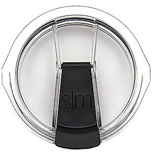 Simple Modern Slim Cruiser Tumbler Flip Lid | Reusable Replacement Press in Lid for Insulated Travel Mug Stainless Steel Water Bottle | Slim Cruiser Collection | Clear