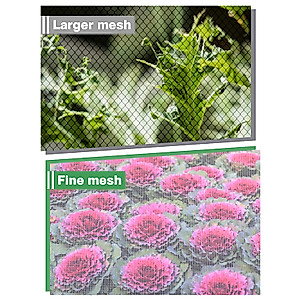 Upgraded Garden Netting - 3.3 × 3.3 × 1.65 FT Plant Covers Net for Square Raised Garden Bed, Ultra Fine Garden Mesh Netting Protection from Bird Pest Barrier Net Row Cover for Plant Fruit Vegetable