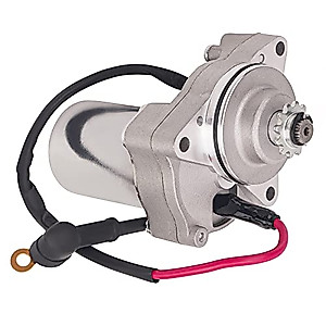 JCKLW Starter Motor for 50cc 70cc 90cc 100cc 110cc 125cc ATV Dirt Bike Pit Bike Dune Buggy Sandrail Quad 4 Wheelers SSR Roketa Tao tao Coolster Jonway SunL Go Karts,3 Bolt Electric with Line