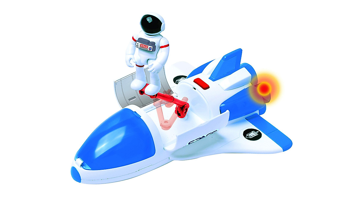 Astro Venture Space Shuttle Toy - Plastic Spaceship for Kids with ...