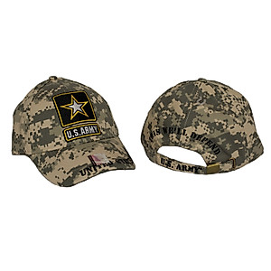 U.S ARMY STAR CAMOUFLAGE CAMO DIGITAL MILITARY BASEBALL 3D EMBROIDERED CAP HAT