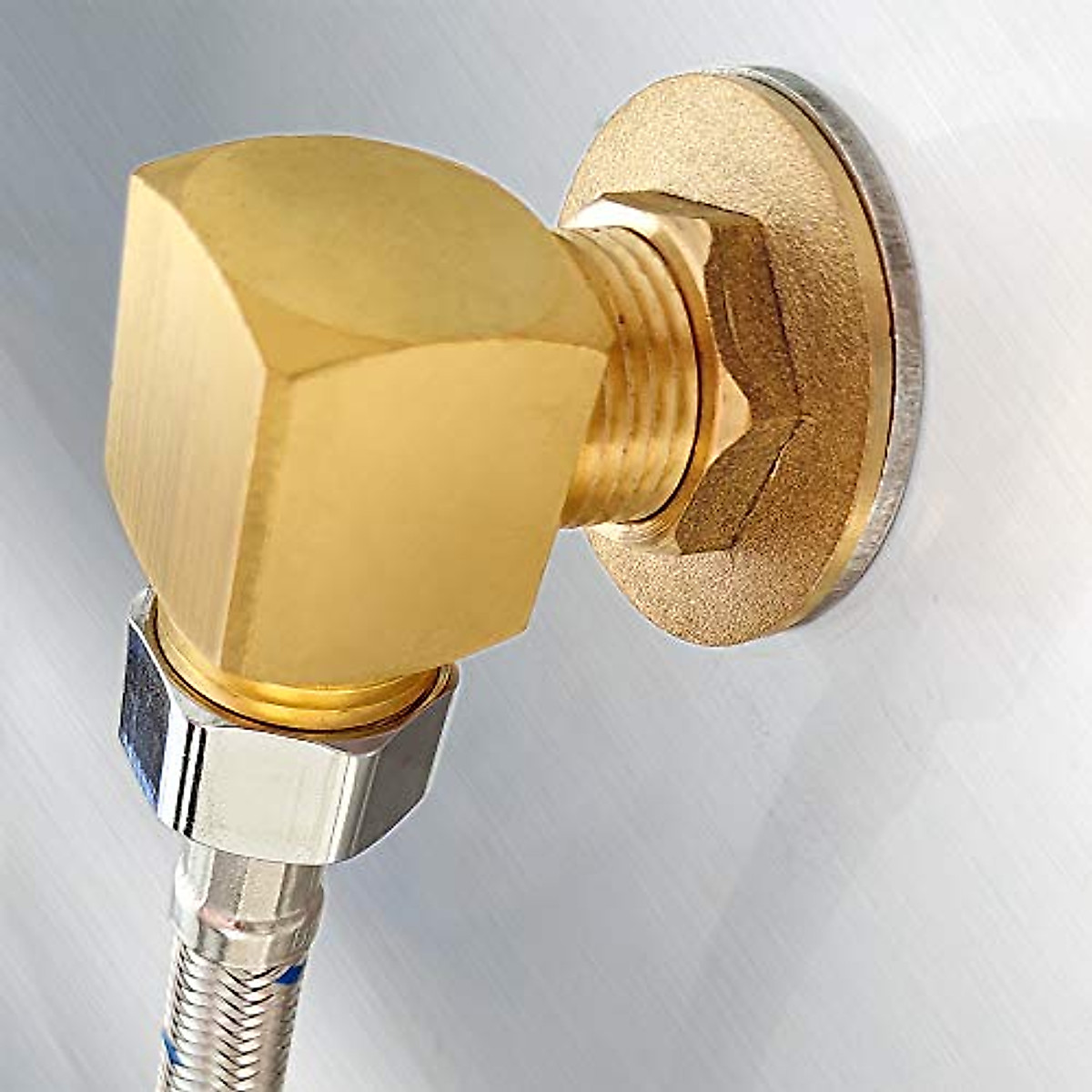 Installation Kit for Commercial Sink Faucet, Wall Mounting Installation Kit for Wall Mount Commercial Kitchen Faucet Backsplash Mount Set on Stainless Compartment Prep & Utility Sink