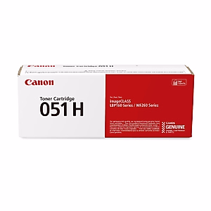 Canon Genuine Toner Cartridge 051 Black, High Capacity (2169C001), 1-Pack, for Canon imageCLASS MF264dw, MF267dw, MF269dw, LBP162dw Laser Printers