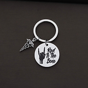 TGBJE Radiologist Keychain Radiology Gift Radiographer Gift X-Ray Radiation Tech Jewelry Rad to The Bone Gift (Radiologist Keychain)