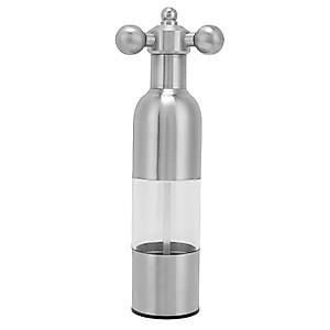 Pepper Mill,Stainless Steel Adjustable Coarseness Pepper Grinder for Black Pepper, Sea Salt and Himalayan Salt, Spice and Salt(Large)