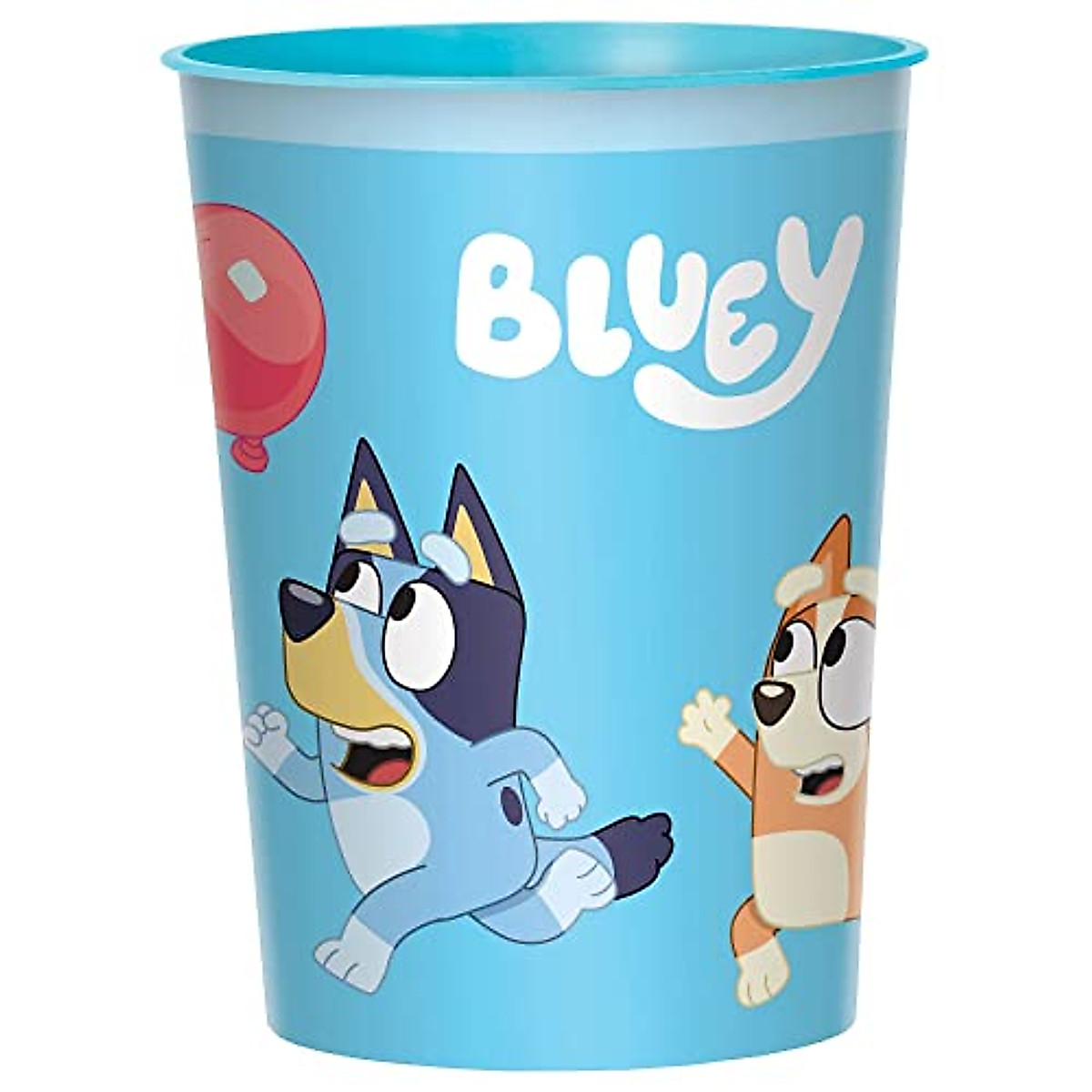 Amscan Bluey Birthday Baby Party Supplies Bundle Pack includes 12 Plastic Reusable Cups