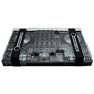Harmony Audio Cases HC-DC2 Protective DJ Gear Saver Polycarbonate Hard Plastic Dust Cover Case Compatible with Native Instruments Kontrol S4 Mk3 Controller Deck (Includes Stretch Bands)