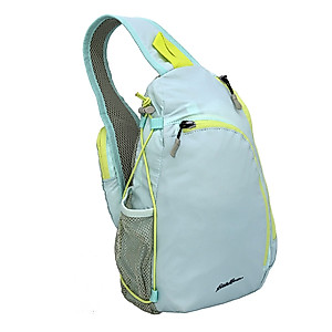 Eddie Bauer Ripstop 8L Shoulder Sling Pack with Padded Air-Mesh Adjustable Crossbody Strap, Light Aqua, One Size