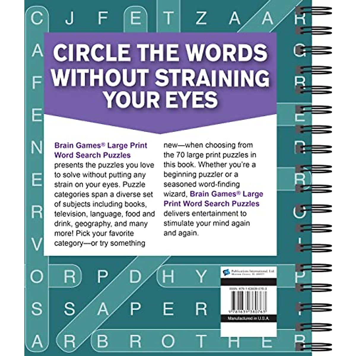 Brain Games - Large Print Word Search (Arrow)