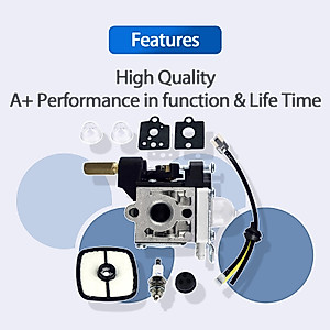Carburetor Kits with Air Filter Fits for Echo PE-230 PE-231 GT-200EZR GT-200I GT-200R GT-201EZR GT-201I and more models Replaces A021004700 A021000722 A021000723