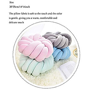 Youjiayi Knot Pillow 14X14 Velvet Christmas Decorative Throw Pillows Knotted Pillows for Couch Chair Cushion Sofa Garden Lumbar Car Throw Pillows