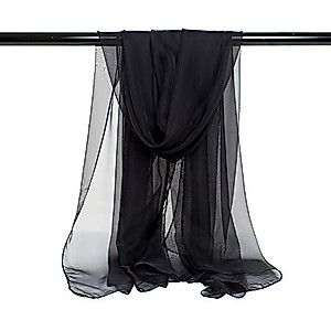REEMONDE Womens Sheer Bubble Chiffon Shawls Bridal Wedding Wraps Scarves Satin Shawls for Evening Dresses