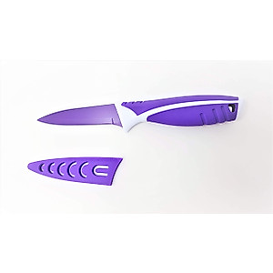 SimpleElegance by Ben&Jonah 3" Stainless Steel Paring Knife with Cover