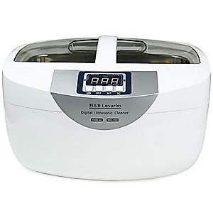 Industrial Grade Ultrasonic Cleaner 160 Watts 2.5 Liters with Heater for Gun Parts Carb Jewelry Dental