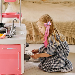 SVNMU 6pcs Colorful Unicorn Hair Extensions for Little Girls Ombre Color Hair Clips Kawaii Hair Accessories for Kids Birthday Gift,Princess Costume Dress Up,Party Favors(Unicorn-Clips)