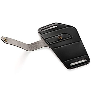 Timpfee Knife Belt Sheath,Leather Sheath, Knife Leatherman Holster with Pen Holder, Key Fob Organizer Sheath for Belt and Flashlight Sheath Multitool Pouch Tactical Pens Tools Black