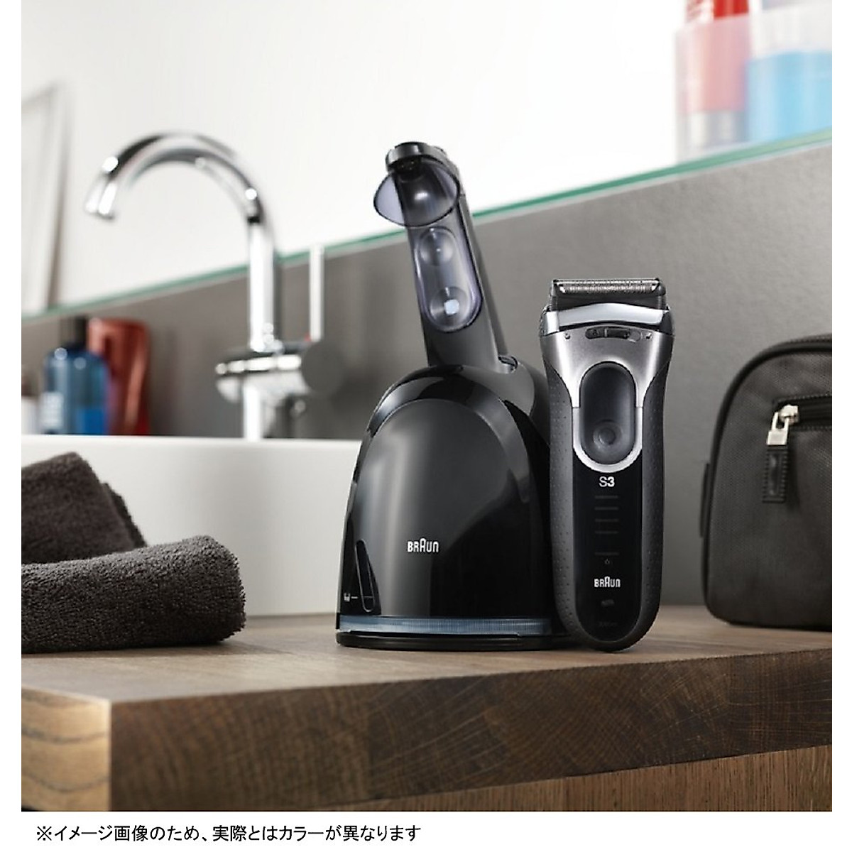 Braun Shaver Series 3 [Alcohol Cleaning System 3 Stage Charging display + Cleaning display ] 3050cc-g