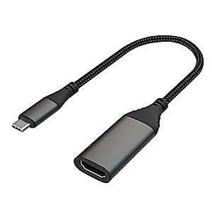 PULWTOP Type C USB C to HDMI Adapter 4K@60Hz, Ultra-Thin Aluminum HDMI to USB C Compatible with Thunderbolt 3 Port for Mac Studio Display, MacBook Pro/Air, iPad Pro/Air 5, XPS, Surface, and More