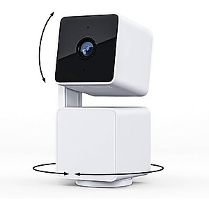 WYZE Cam Pan v3 Indoor/Outdoor IP65-Rated 1080p Pan/Tilt/Zoom Wi-Fi Smart Home Security Camera with Color Night Vision, 2-Way Audio, Compatible with Alexa & Google Assistant, Includes 3 Mo of Cam Plus