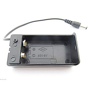 Connector and Terminal  9V 9-Volt PP3 Battery Holder Box Case Cover Switch DC Power 5.5mm x 2.1mm Male