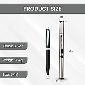 Avenger Defense Pen Stun Gun Protection for Women - Rechargeable Self Defense Device (ADS-15 White)