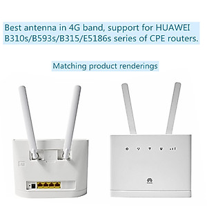 Yoidesu 2PCS Router Antenna,2X 5dBi 4G LTE Antenna, Gain Antenna with SMA Connector, Antenna, Antenna for Huawei B310/B593/B315s/E5186s CPE Router