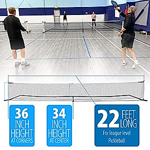 3 in 1 Pickleball Net, 4 Carbon Fiber Paddles and 4 Balls. Complete Regulation Size Portable Pickleball Net Bundle Set for Outdoors or Indoors. With 4 USAPA Approved Carbon Fiber Paddles and 4 Balls