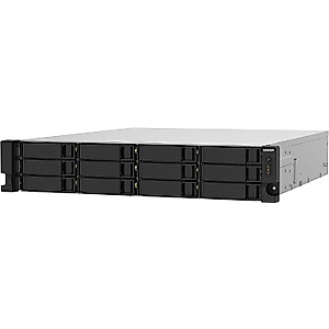 QNAP TS-1232PXU-RP-4G 12 Bay High-speed SMB Rackmount NAS with two 10GbE and 2.5GbE Ports, Redundant PSU
