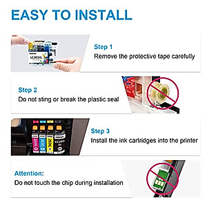 LC203 Ink Cartridges LC201 Compatible with Brother LC203XL LC203BK Ink Cartridges Works with MFC-J480DW MFC-J880DW MFC-J4420DW MFC-J680DW MFC-J885DW Printer(10 Pack), High Page Yield