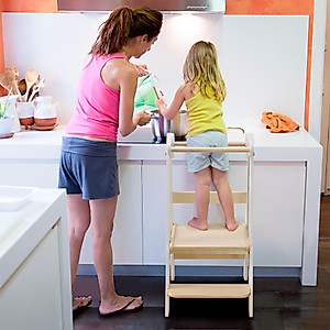 Foldable Learning Stool | Montessori Learning Stool for Toddlers | Folding Step Stool for Kids | Foldable Toddler Tower