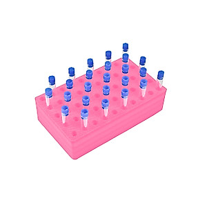 Polar Whale 10 Test Tube Racks Pink Foam Storage Rack Organizer Stand Transport Holds 50 Tubes Each Fits up to 12mm Diameter Tubes