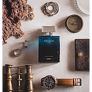 Liberty Luxury Passion Perfume for Men (100ml/3.4Oz), Eau De Parfum (EDP) Spray, Crafted in France, Long Lasting Smell, Spicy Notes.