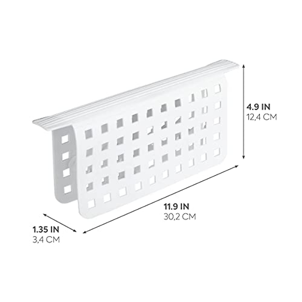 iDesign Plastic Kitchen Mat Sink Protector The Euro Collection, 11” x 12”