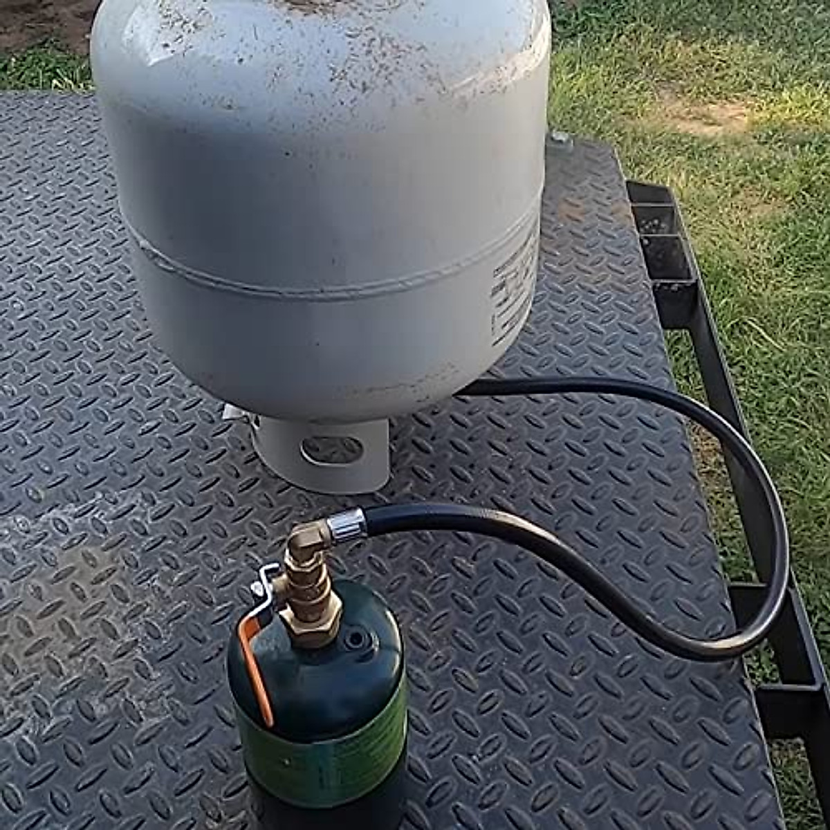 Boltigen Propane Refill Adapter for 1 lb. Tanks, 3FT Propane Refill Adapter, Propane Filler Adapter 1 Pound, Propane Tank Refill Adapter, for Filling 1 lb Propane Bottle (Black-36’’ QCC1 Type)