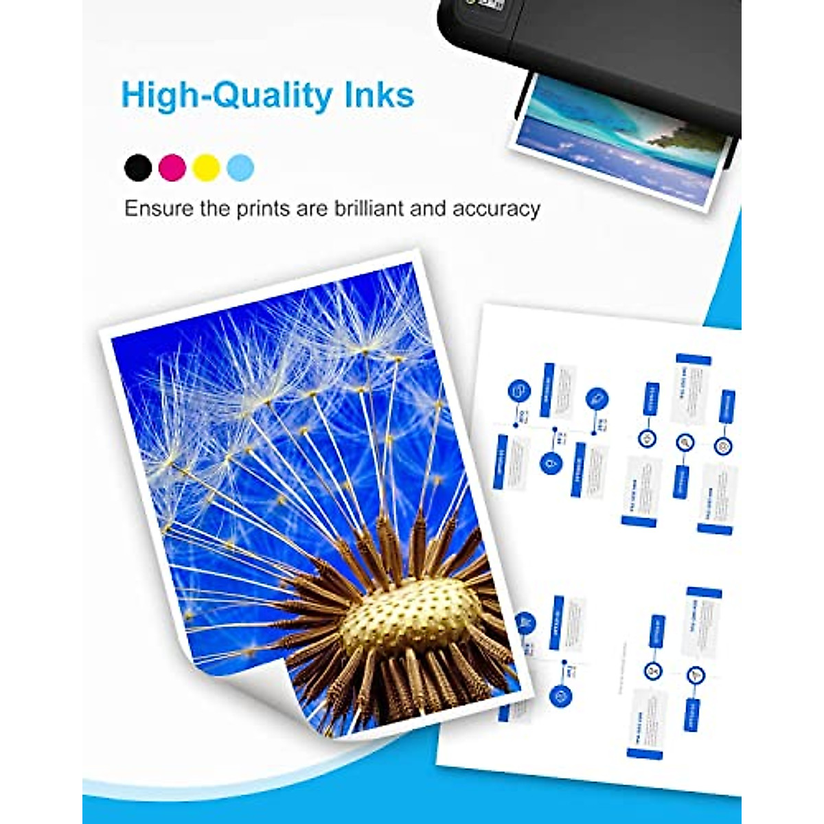 67 67XL Ink Cartridges Remanufactured Ink Cartridge for HP 67 XL 67XL Combo Pack for Envy 6055e 6055 6052 6075 Envy Pro 6455e 6455 6475 6452 6458 DeskJet 4155 2755e 2755 4052 (1 Black, 1 Tri-Color)