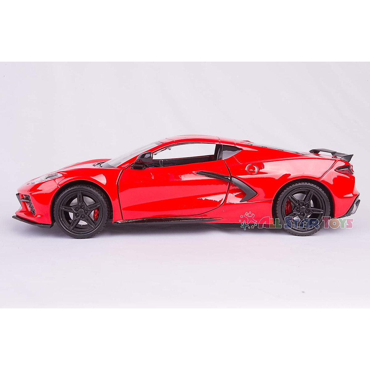 2020 Chevrolet Corvette C8 Stingray Red Timeless Legends 1/24 Diecast Model Car by Motormax 79360