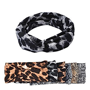 MarchQueen Fashion Headbands for Women Elastic Twisted Criss Cross Hair Bands for Girls Turban Headwraps Hair Accessories 6Pcs