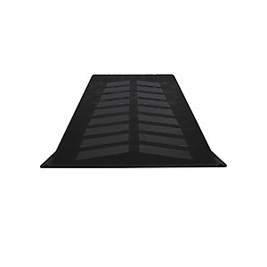 Ten-Eighty Micro Mini Kicker Launch Ramp, Portable Skateboard, BMX Bike, Scooter, RC Car Ramp - Durable, Lightweight, Non-Slip Polymer Construction for Kids & Teens, Black