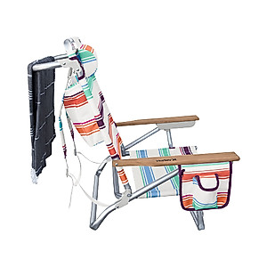 Hurley Deluxe Backpack Beach Chair, One Size, Plum