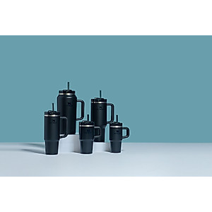 Stanley Quencher H2.0 Tumbler with Handle and Straw 30 oz | Flowstate 3-Position Lid | Cup Holder Compatible for Travel | Insulated Stainless Steel Cup | BPA-Free | Black 2.0