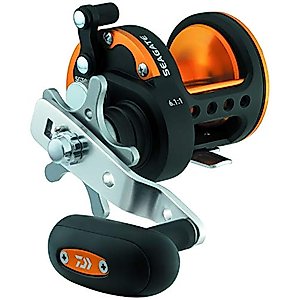 Daiwa SGT30H Seagate Star Drag Saltwater Reel, 30, 6.1: Gear Ratio, 6CRBB, 1RB Bearings, 15.40 lb Max Drag, Right Hand,black