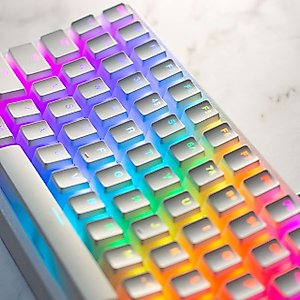 YUNZII KC84 84 Keys Hot Swappable Wired Mechanical Keyboard with PBT Dye-subbed Keycaps, Programmable, RGB,NKRO,Type-C Cable for Win/Mac/Gaming/Typist (Gateron Yellow Switch, Pudding)