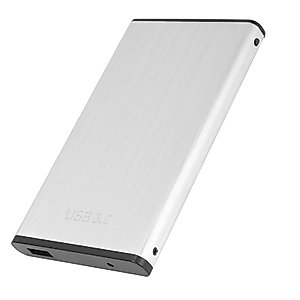 Dilwe YD0018 USB 3.0 HDD Portable Laptop Mobile Hard Drive, 2.5 Inch Silver Color Universal External Hard Drive for PC, 80G 2TB Mechanoco Hard Drive for Windows 7 8 10 Linux OS X 80G