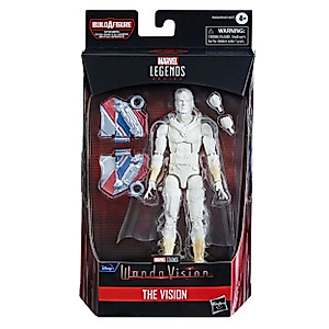 Avengers Hasbro Marvel Legends Series 6-inch Action Figure Toy Vision, Premium Design and 2 Accessories, for Ages 4 and Up , White