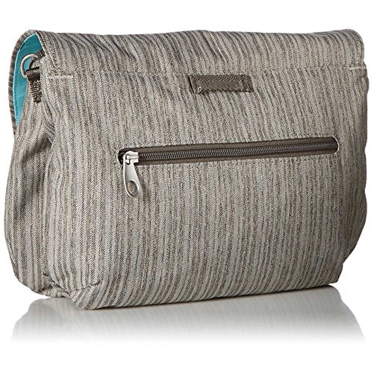 HAIKU Bliss Eco-Friendly RFID Blocking Travel Crossbody Saddle Bag, Gray Poplar