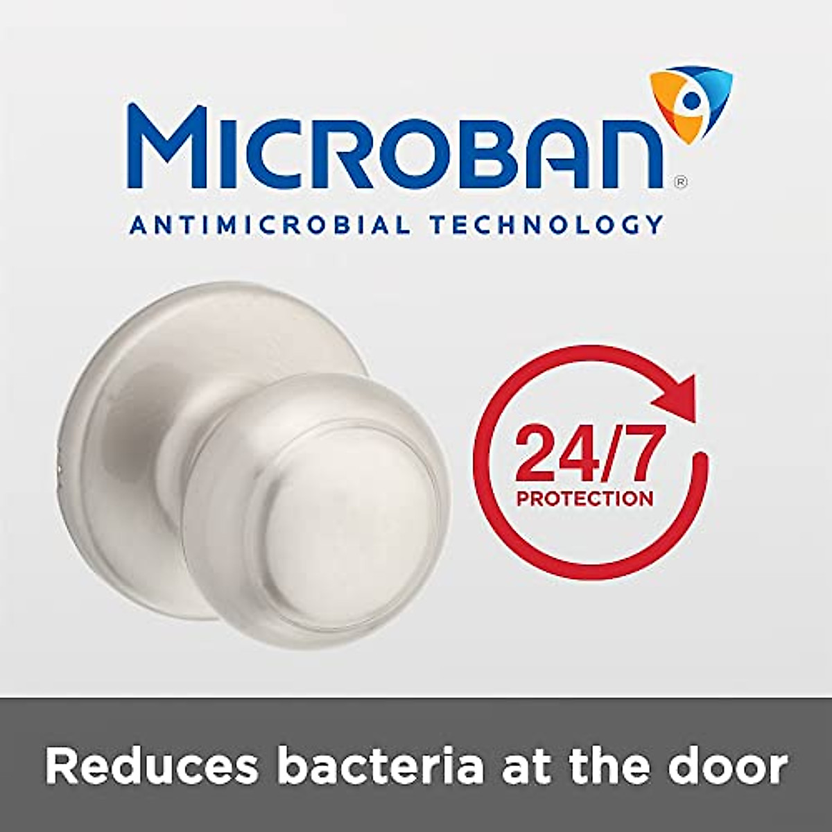 Kwikset 92001-572 Cove Passage Hall/Closet Knob In Satin Nickel