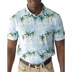 YATTA GOLF Athletic Performance Golf Shirt for Men - (XX-Large) - Dry-fit Comfort, Moisture Wicking, 4-Way Stretch, Short Sleeve Casual Polo Shirt