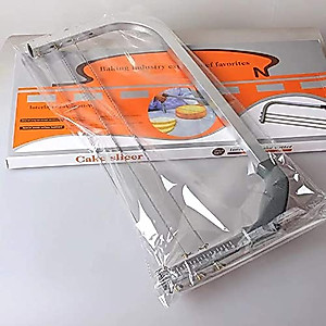 Professional Cake Cutter Slicer Leveler, Commercial 4 Layers Adjustable Stainless Steel Cakes Slice, Large Bread Cutter Toast Cutting Saw, Straight Spatula Baking Level Stratification Birthday Tools